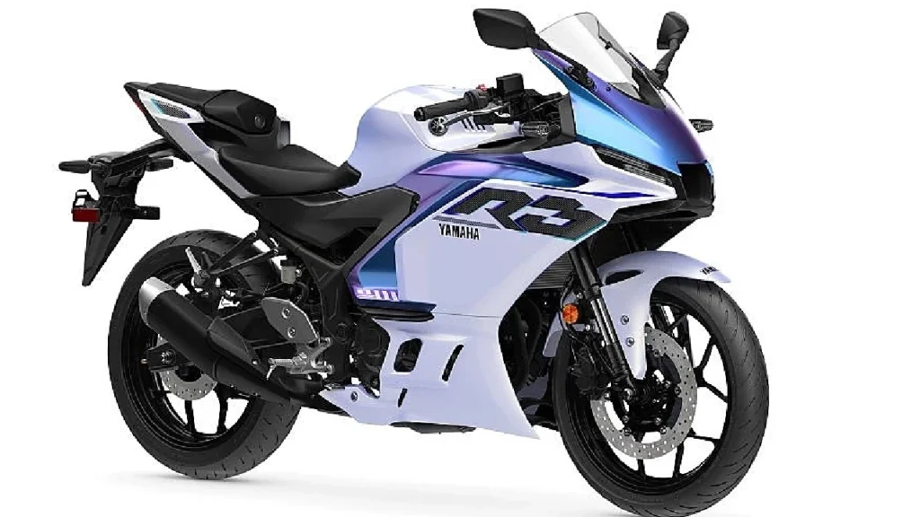 Yamaha YZF R3 के मार्च 2025 के नए कलर कॉम्बिनेशन के साथ मार्केट में ...